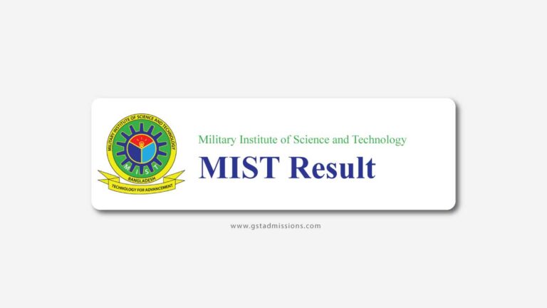 MIST Result 2025 PDF Download - admission.mist.ac.bd - GST Admission ...